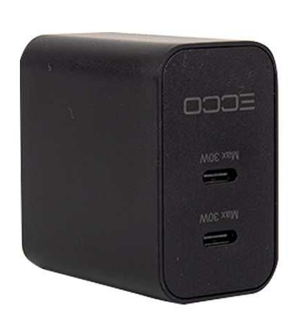 CARGADOR ECCO 60W -2P PD + PD + cab TC-TC – Impulso Digital